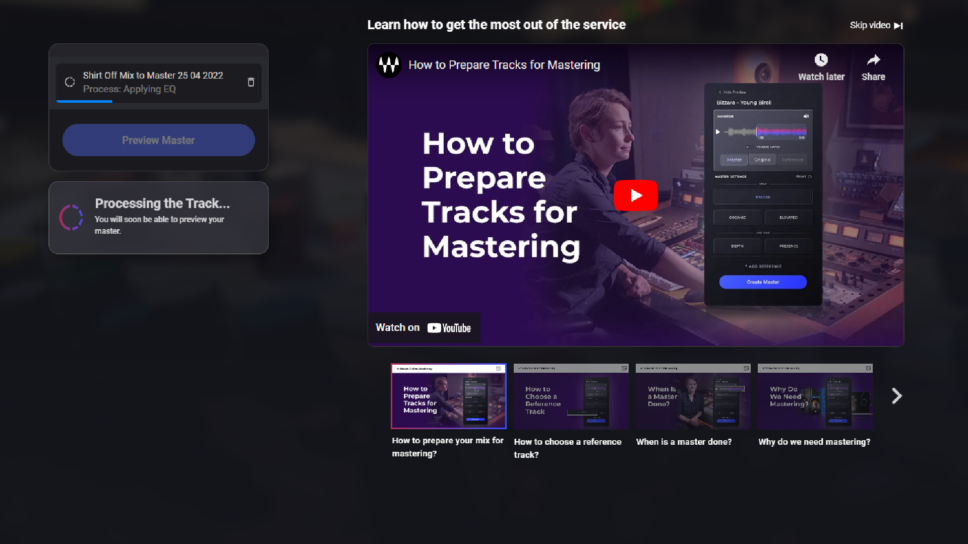 Test du logiciel de mastering Waves Mastering Online - Audiofanzine