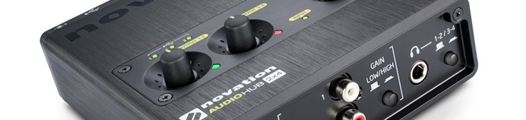 Banc d'essai de l'interface audio avec hub USB pour DJ Novation ...