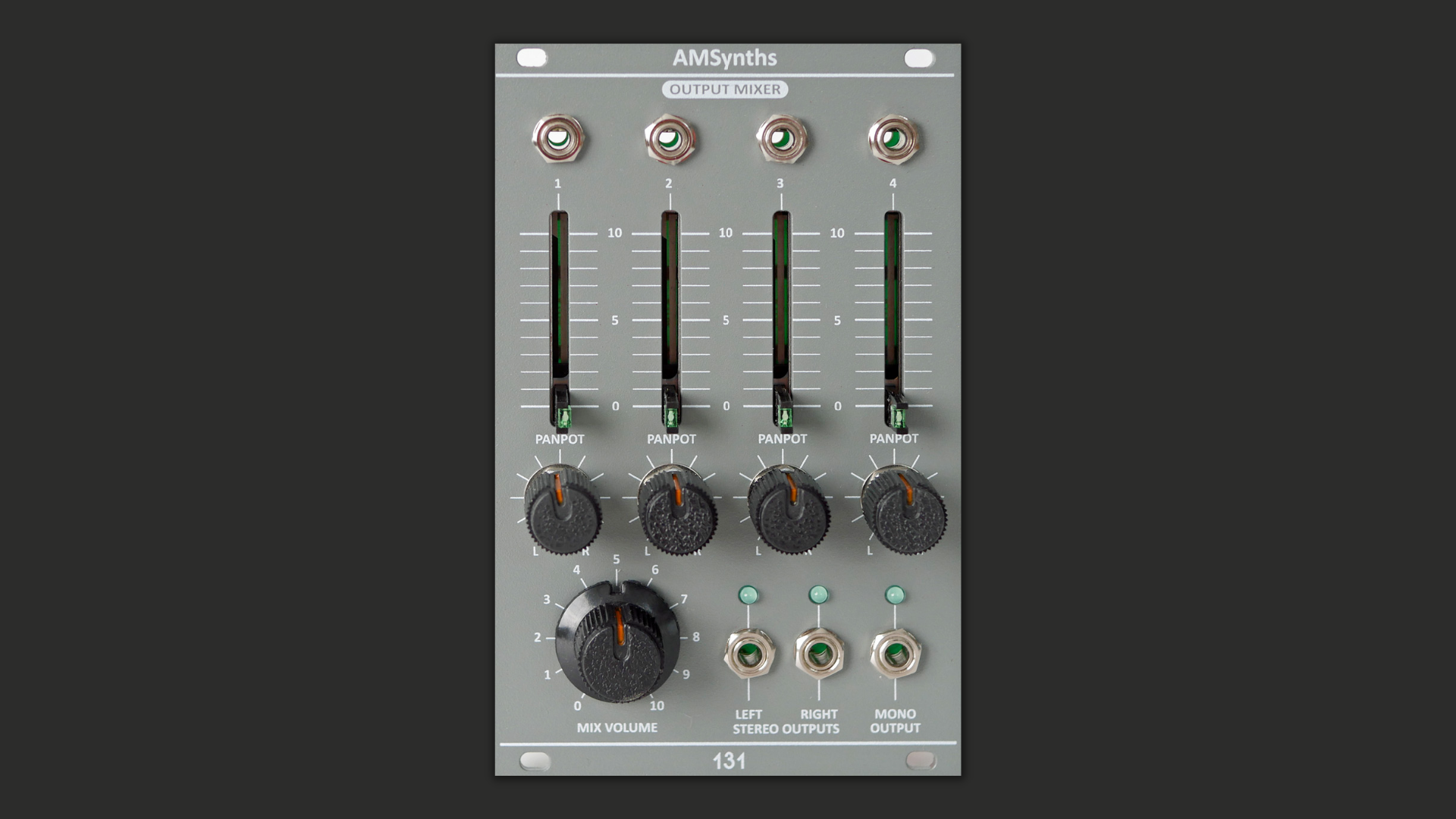 AMSynths sort le module AM8131 Audio Mixer - Audiofanzine