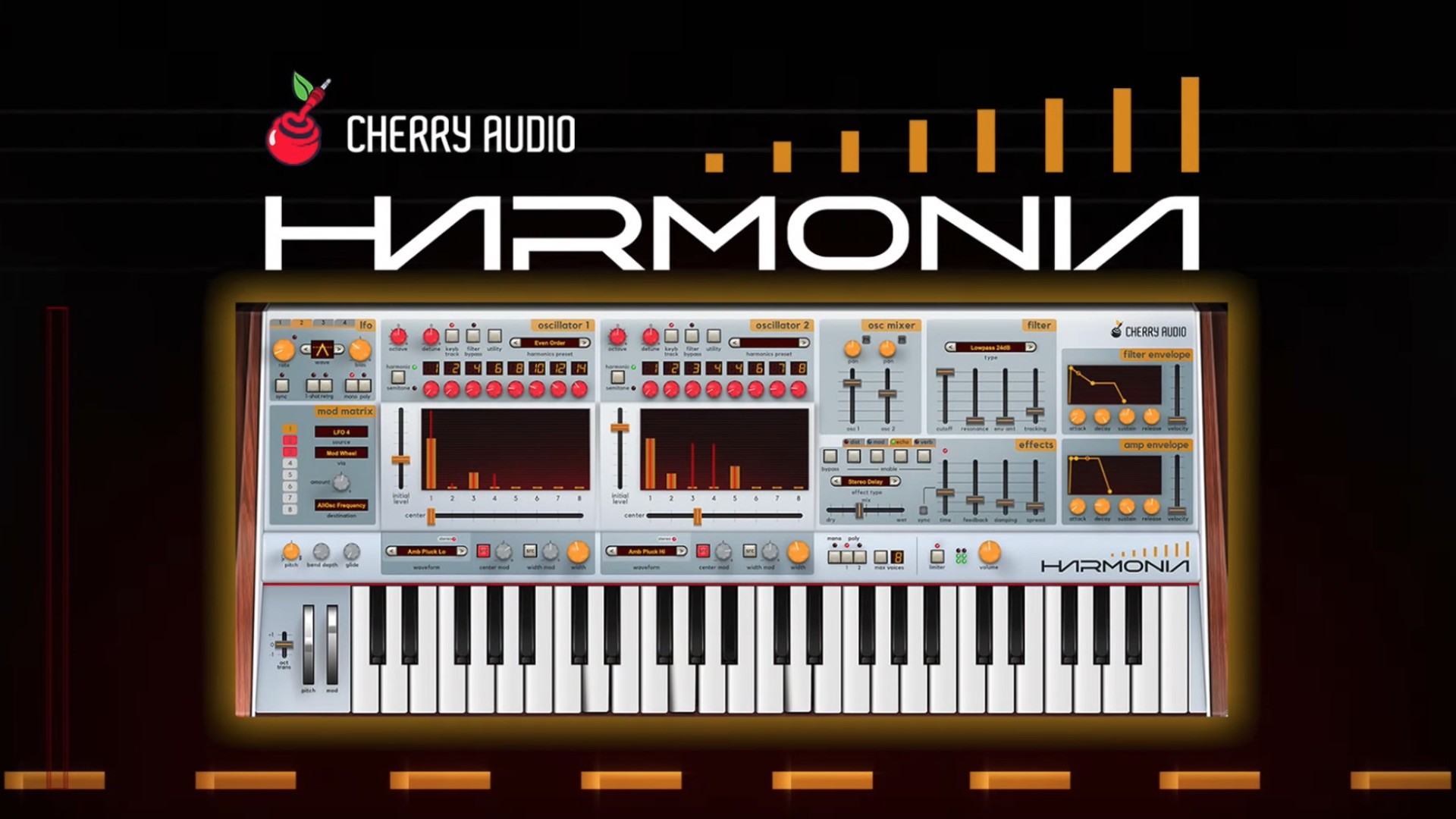 Cherry Audio Harmonia synthétiseur virtuel polyphonique harmonique à samples - Audiofanzine