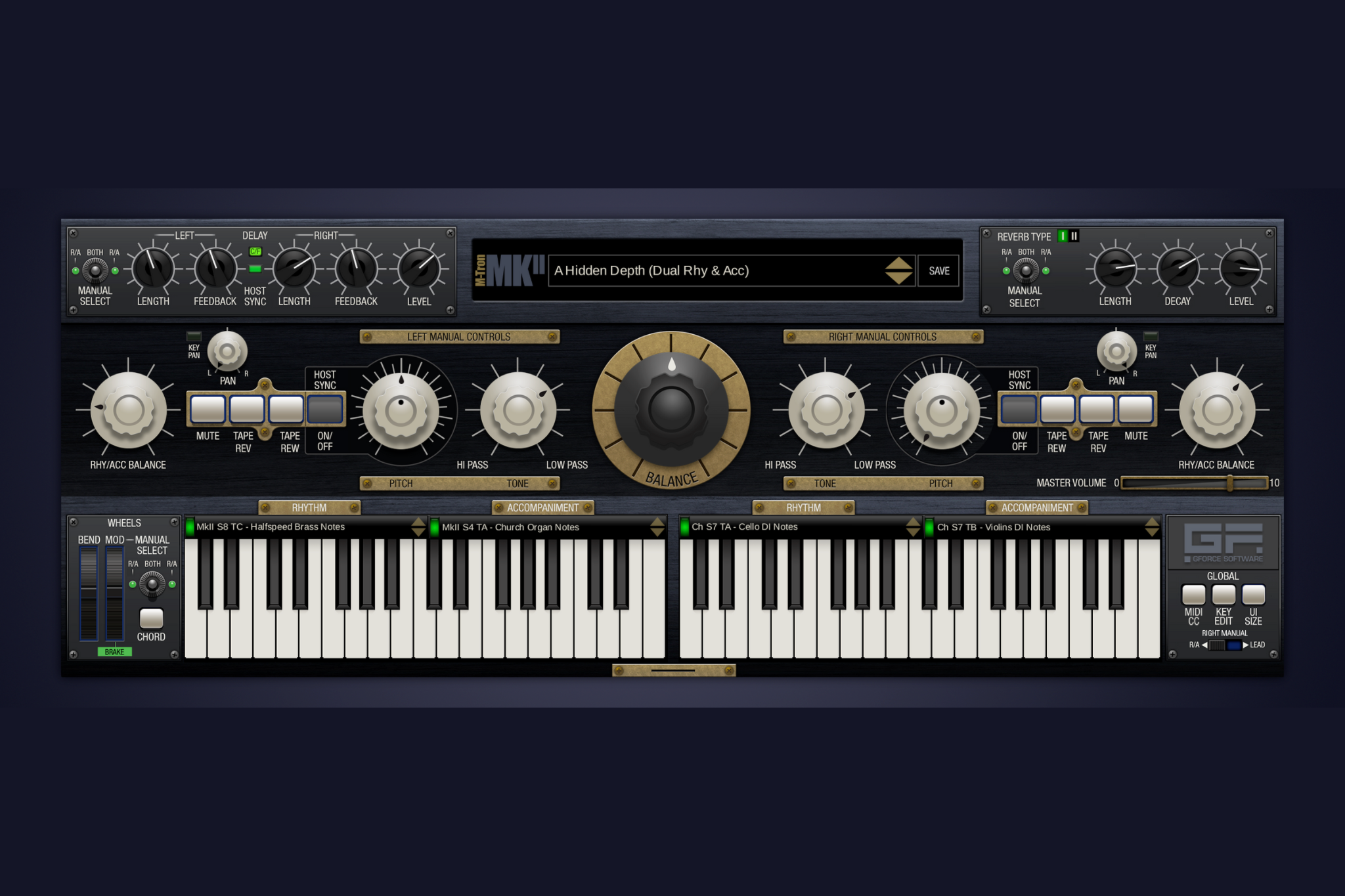 Découvrez le M-Tron MKII de GForce Software - Audiofanzine