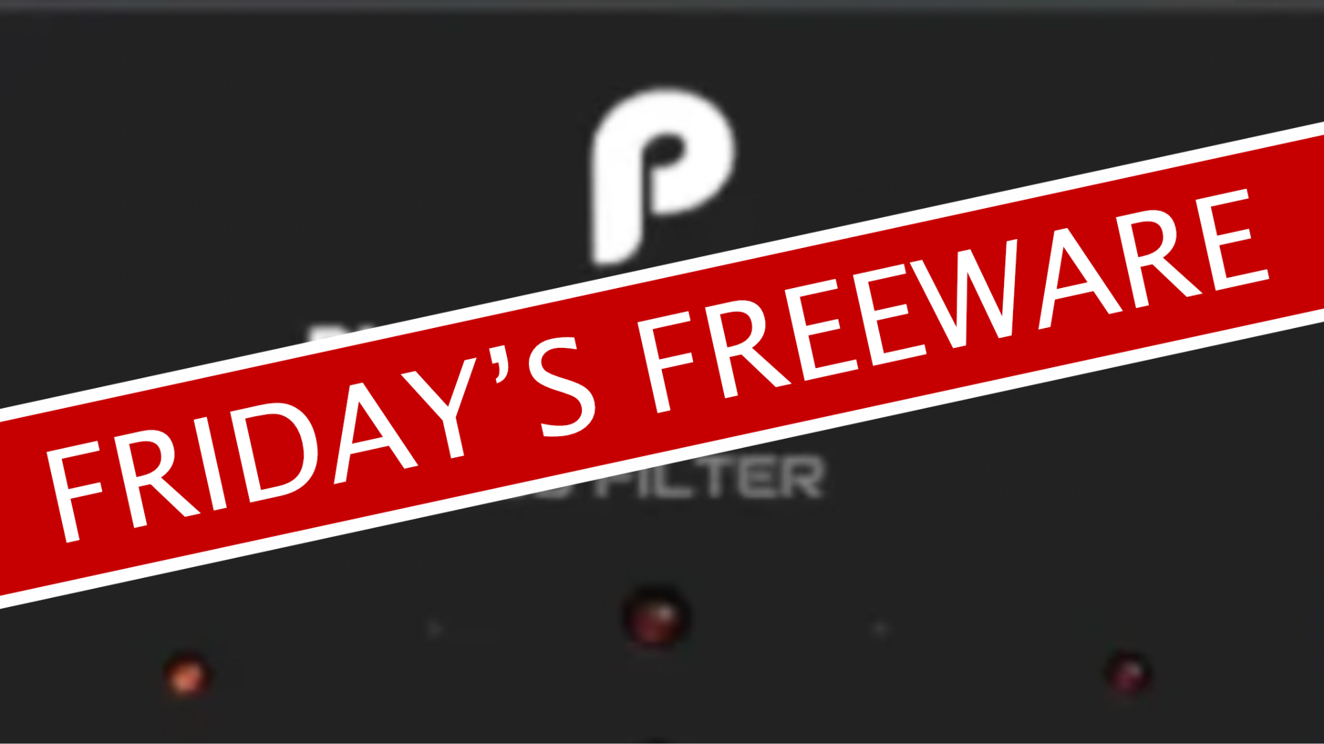 Friday’s Freeware : 3, 2, 1, filtrez ! - Audiofanzine
