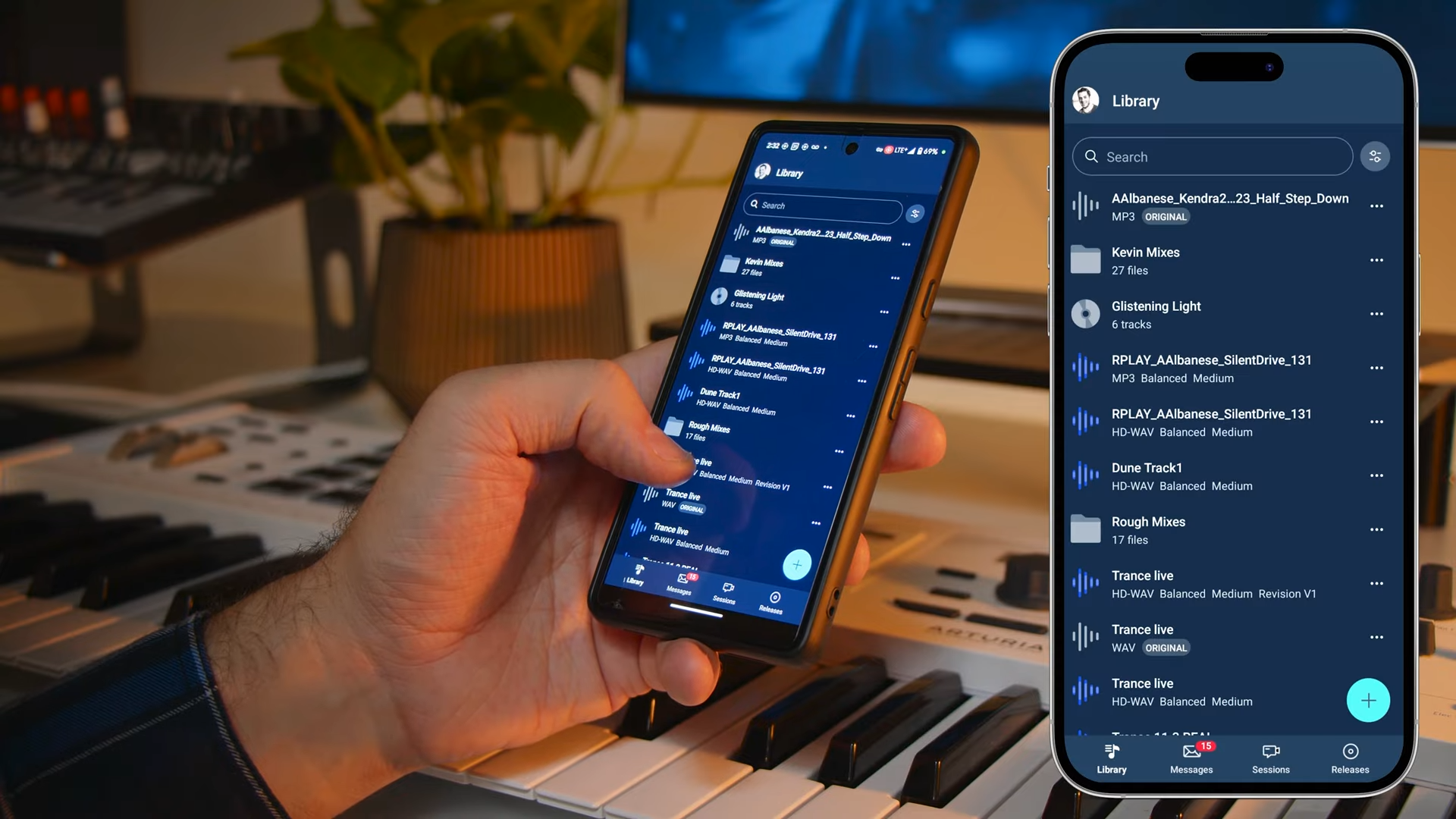 Landr lance son application mobile de gestion et messagerie - Audiofanzine