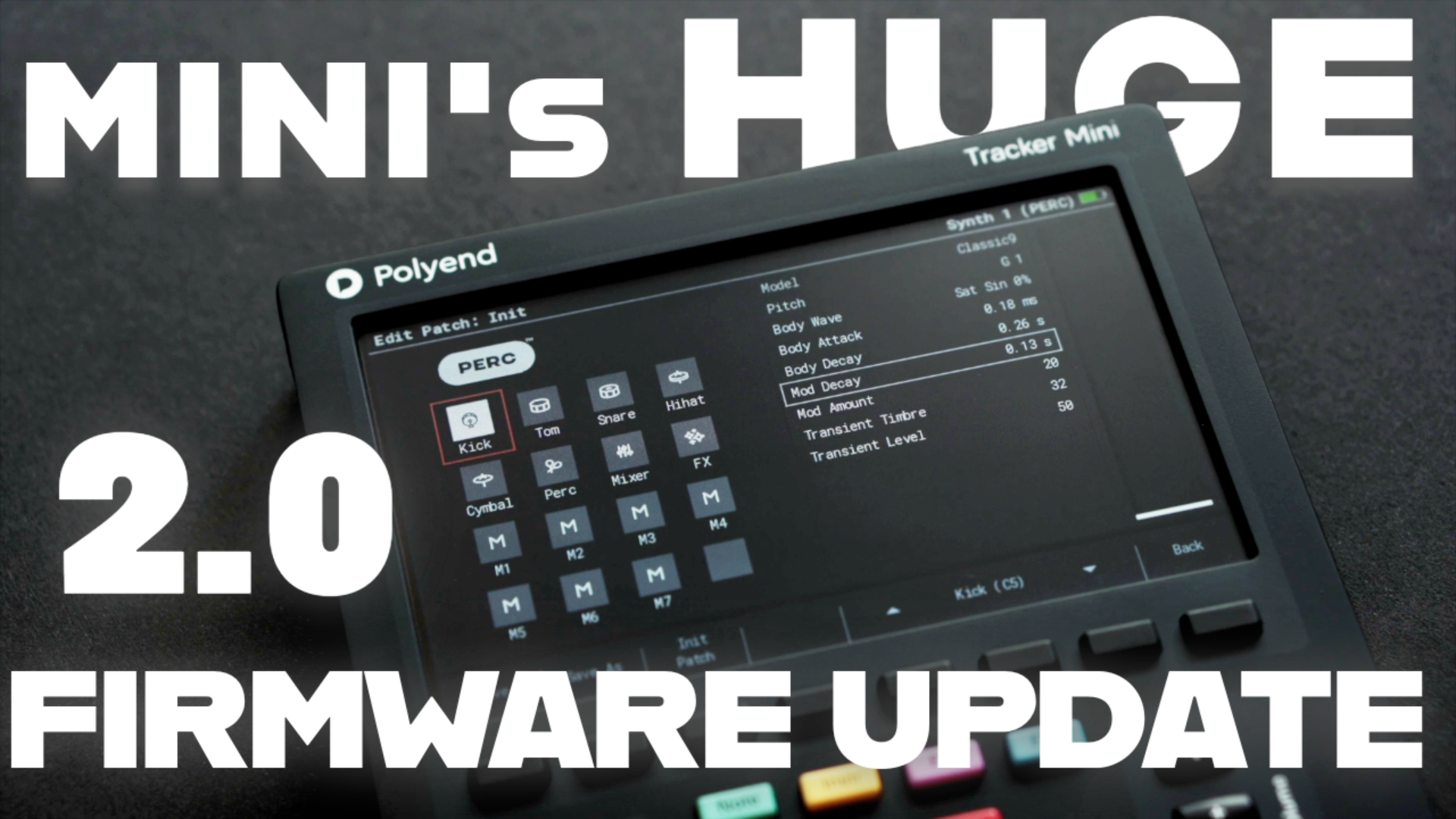 Le Tracker Mini est mis à jour - Audiofanzine