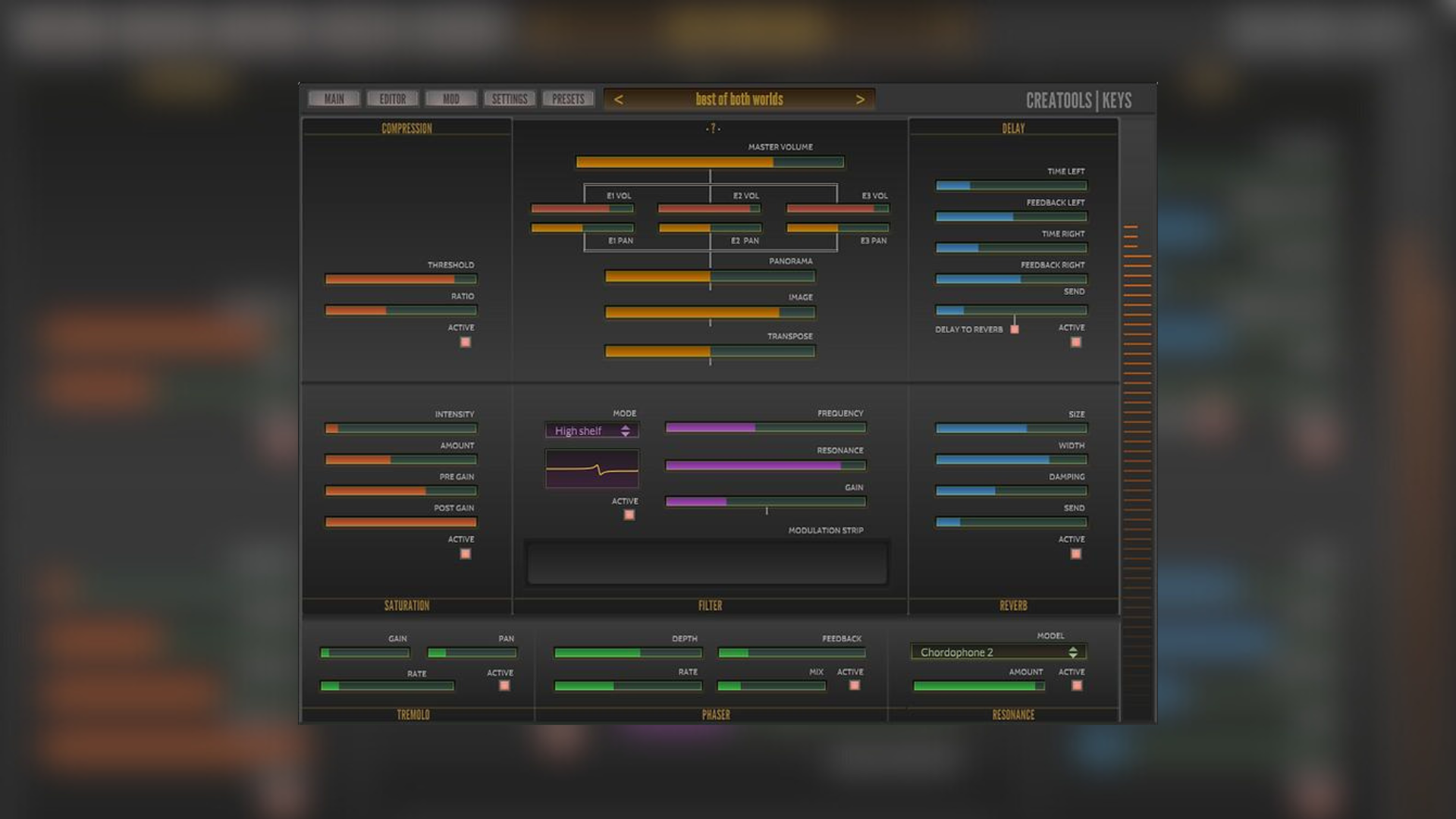 Musictop Instruments sort Creatools Keys - Audiofanzine
