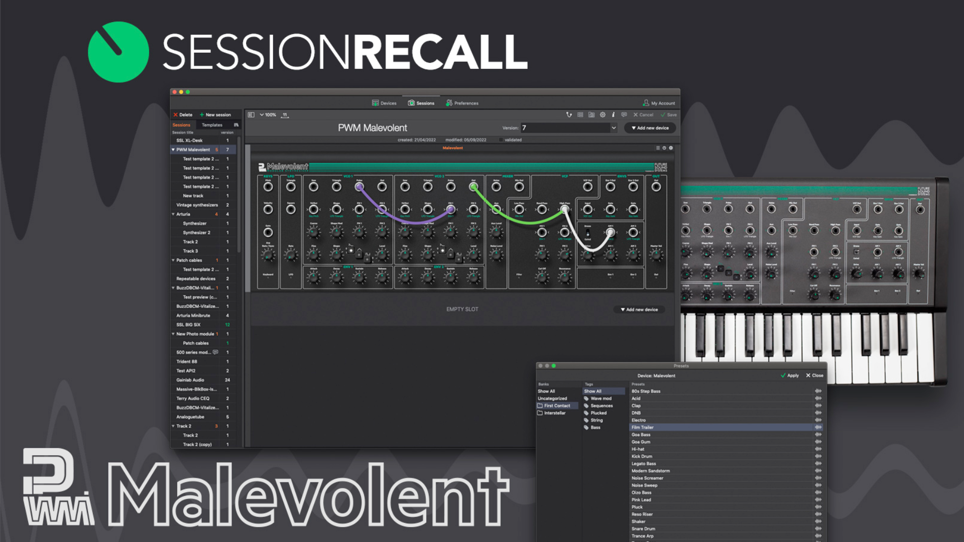 Session Recall accueille le PWM Malevolent - Audiofanzine
