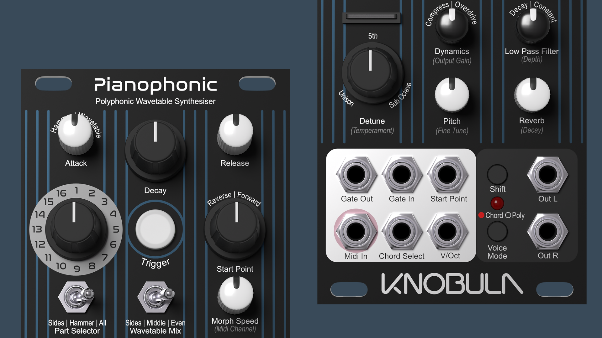 Le module Eurorack Pianophonic sortira en septembre chez Knobula ...