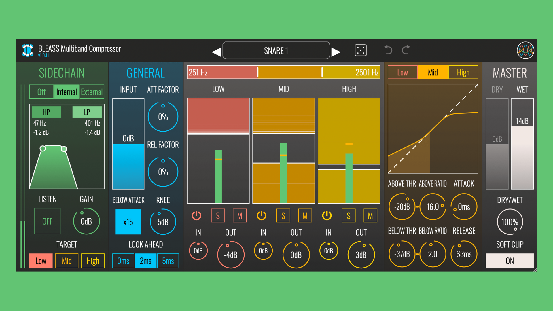 Voici Multiband Compressor, de Bleass - Audiofanzine