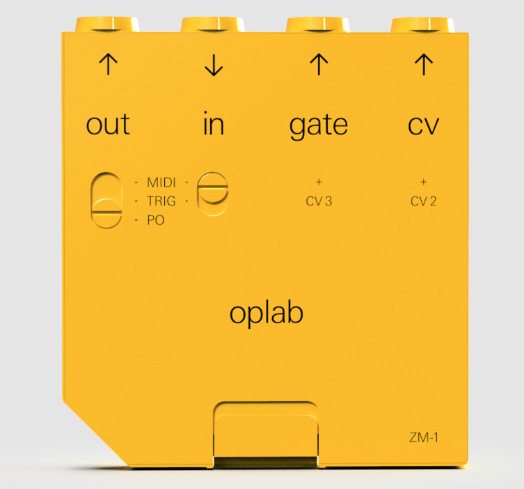 Teenage Engineering Oplab, module d'extension CV, Gate, MIDI, Trigger ...