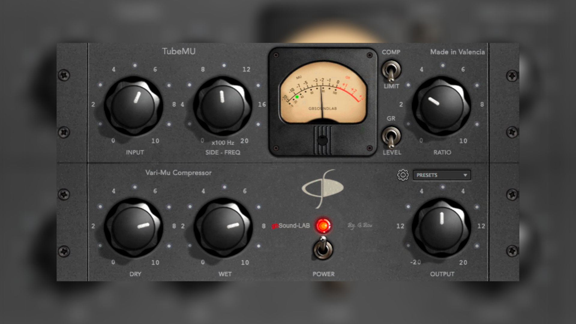 Voici le TubeMU, nouveau compresseur logiciel de GB SoundLab - Audiofanzine