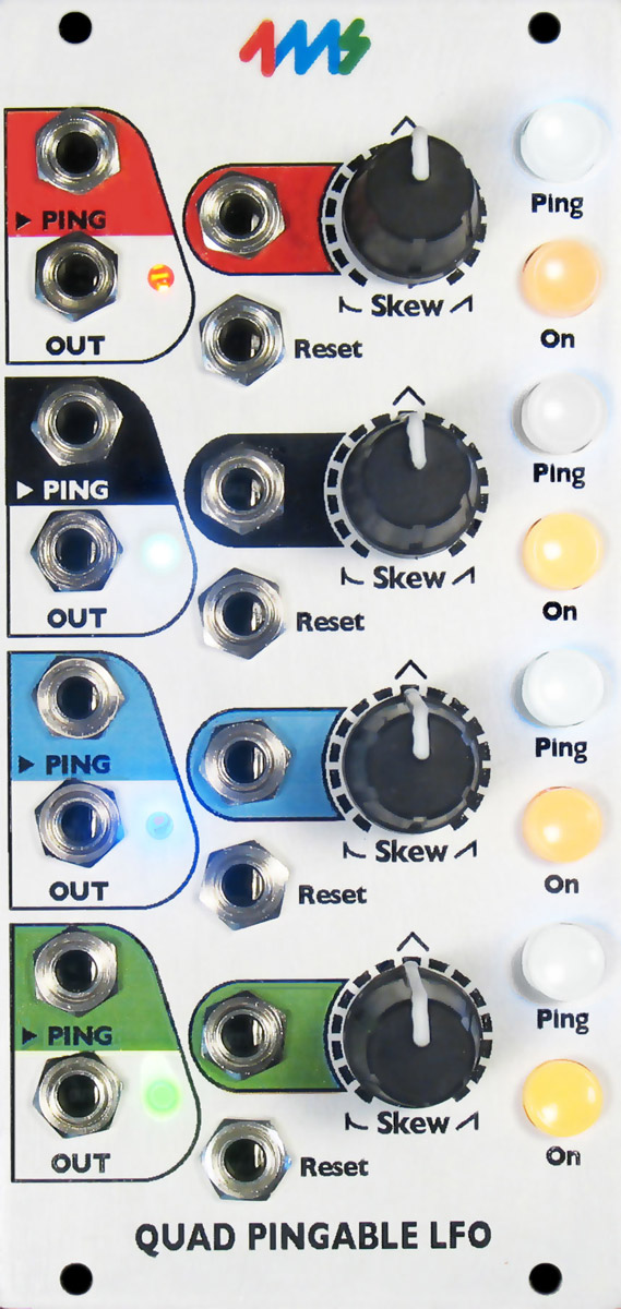 Quad Pingable LFO - 4ms Company Quad Pingable LFO - Audiofanzine
