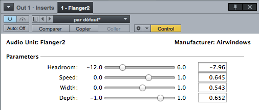 Flanger 2 - Airwindows Flanger 2 - Audiofanzine
