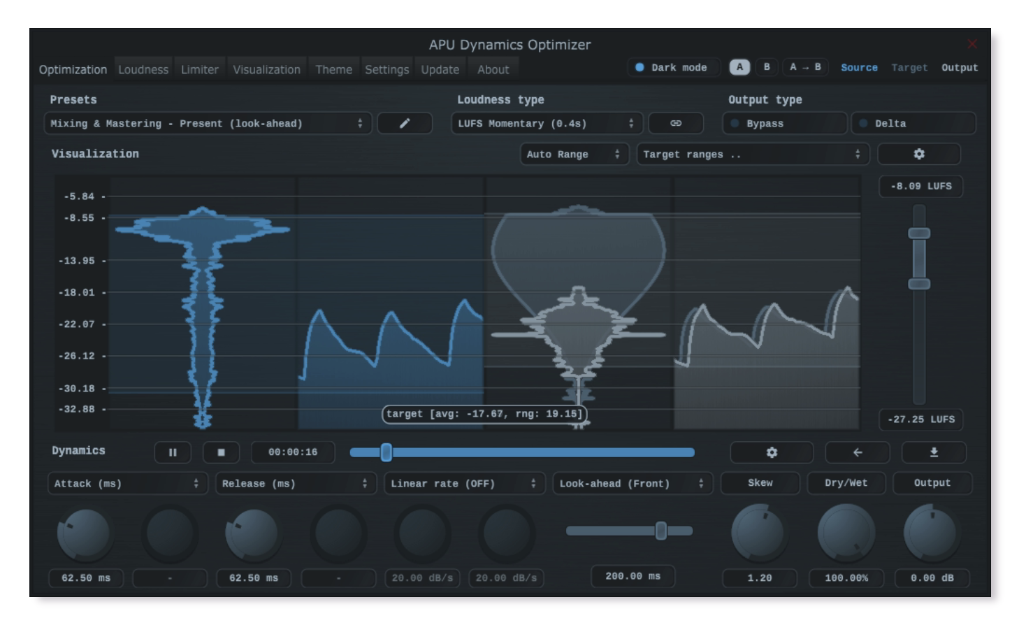 APU Dynamics Optimizer - APU Software APU Dynamics Optimizer - Audiofanzine
