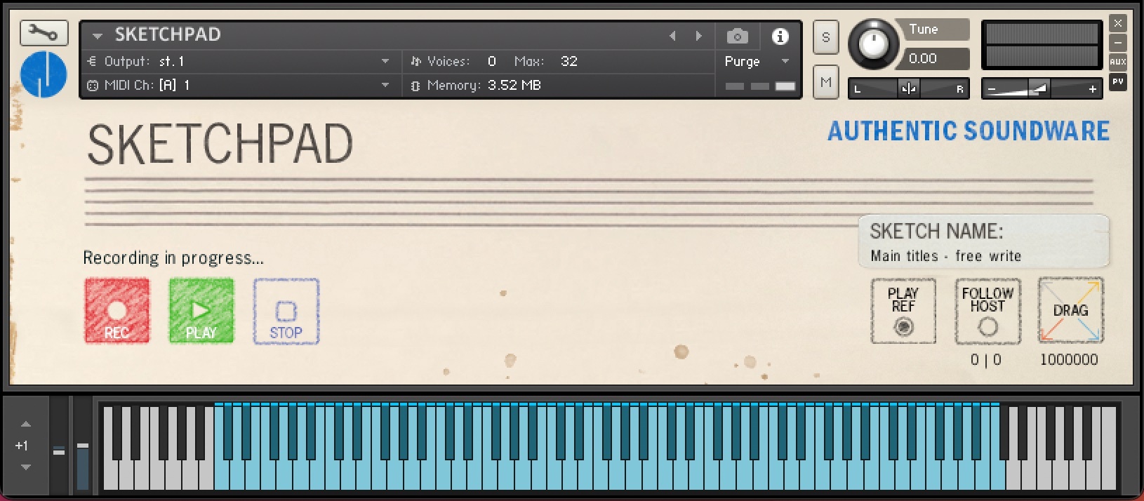 Sketchpad - Authentic Soundware Sketchpad - Audiofanzine