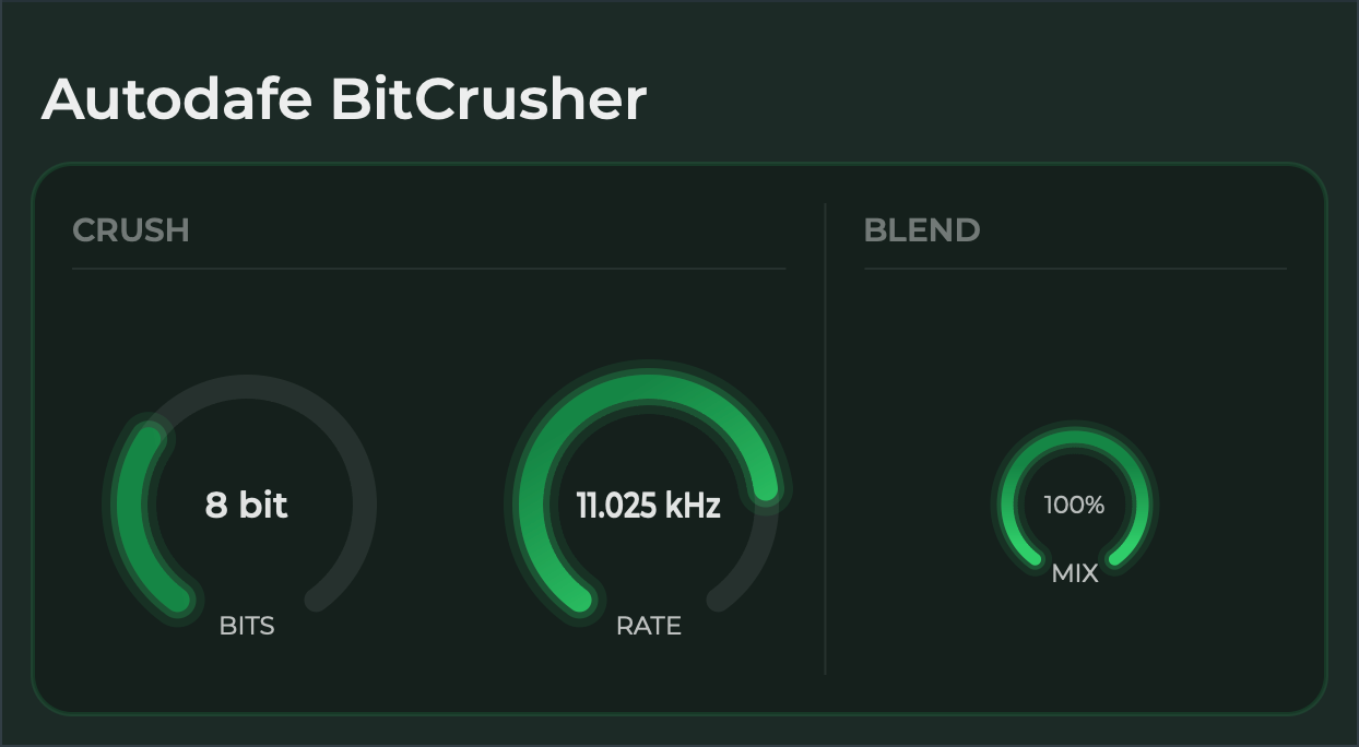 BitCrusher - Autodafe BitCrusher - Audiofanzine