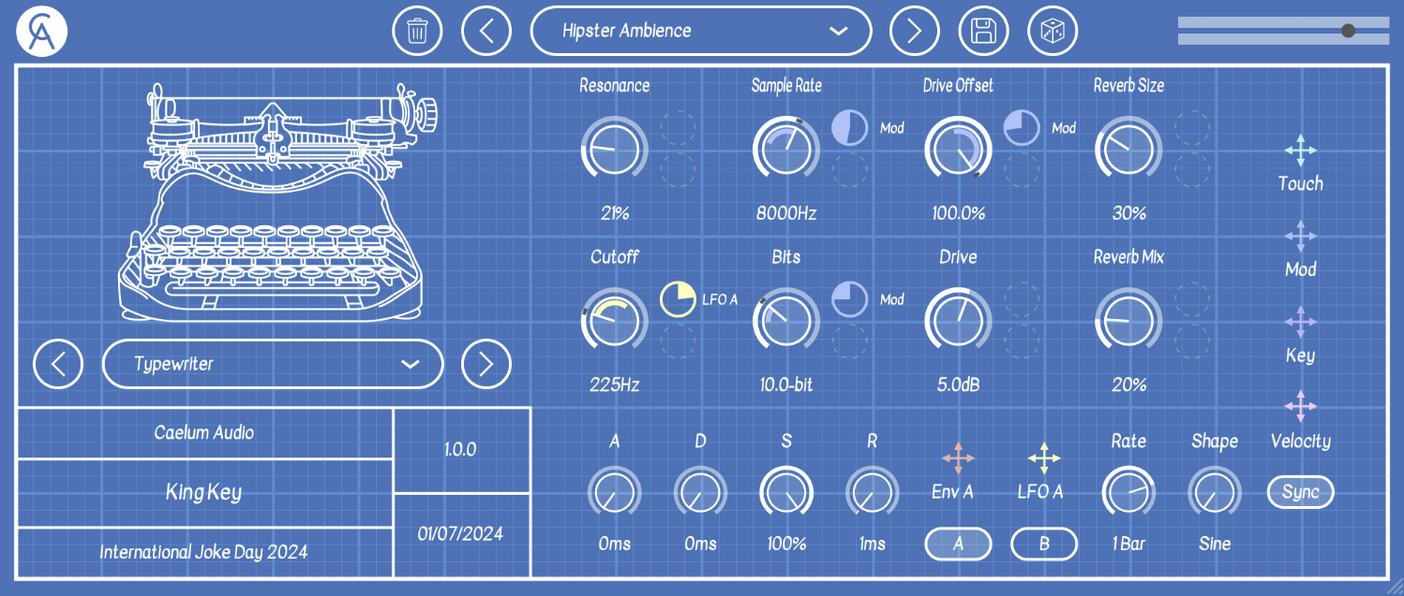 King Key - Caelum Audio King Key - Audiofanzine