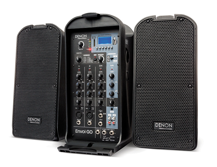 Sono portable Denon Pro Envoi Go avec 2 enceintes 3 voies et console de ...