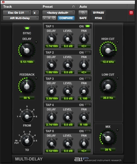 AIR Multi-Delay - Digidesign AIR Multi-Delay - Audiofanzine
