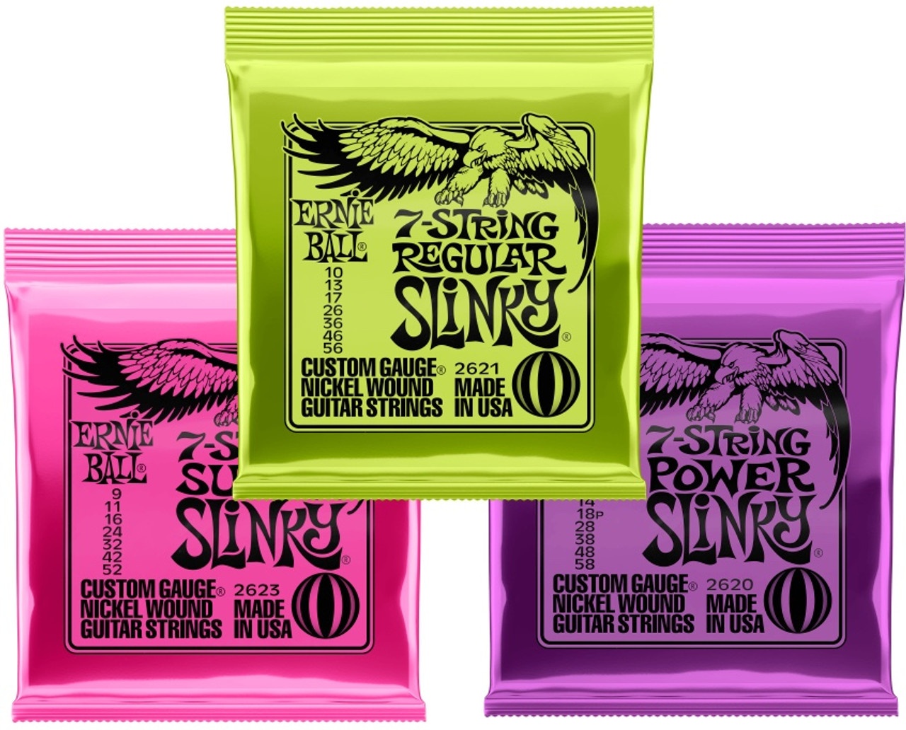 Nickel Wound Electric Slinky 7-String Ernie Ball - Audiofanzine