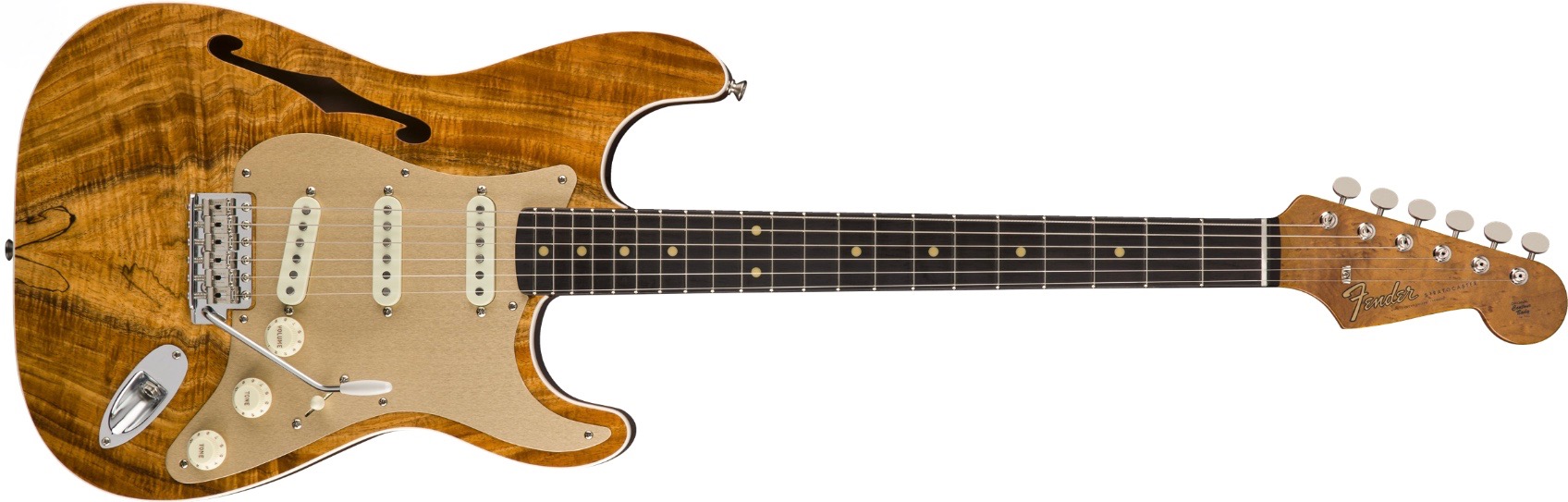 2017 Artisan Thinline Koa Strat - NOS Fender - Audiofanzine