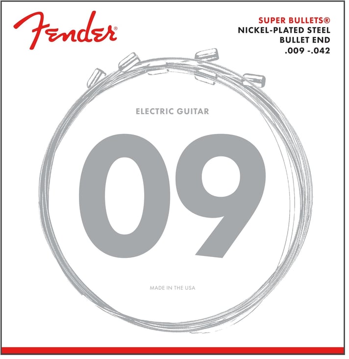 3250 Super Bullets Nickel-Plated Steel Guitar Strings Fender - Audiofanzine