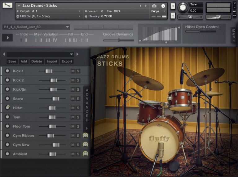 Jazz Drums Sticks - Fluffy Audio Jazz Drums Sticks - Audiofanzine