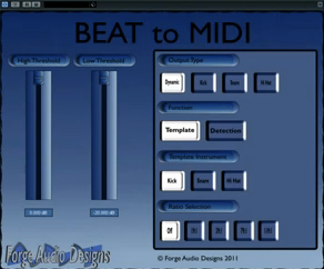 BEAT to MIDI - Forge Audio Designs BEAT to MIDI - Audiofanzine