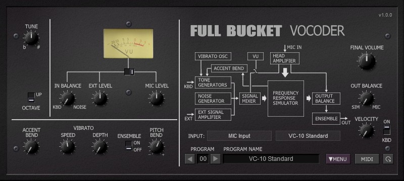 Vocoder - Full Bucket Music Vocoder - Audiofanzine