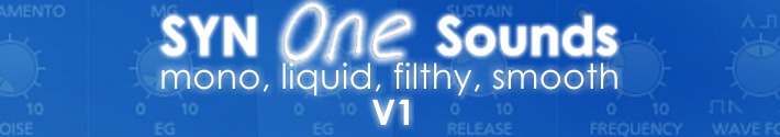 SYN One Sounds V1 - Kreativ Sounds SYN One Sounds V1 - Audiofanzine