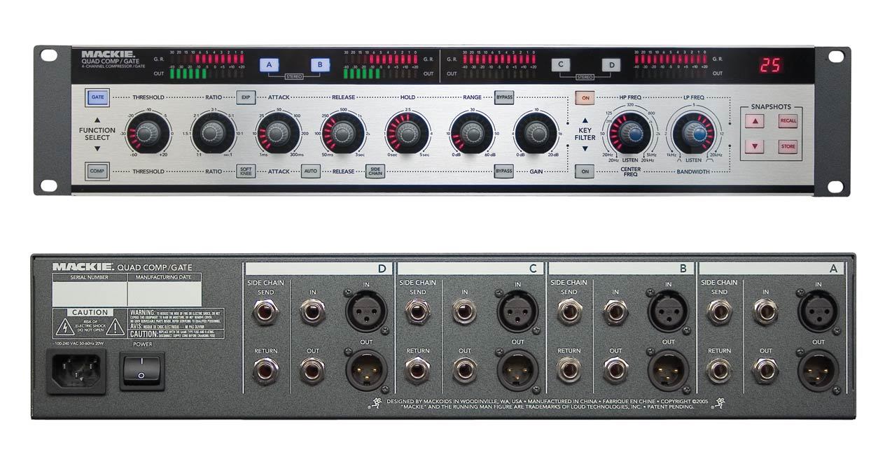 Quad-Comp/Gate - Mackie Quad-Comp/Gate - Audiofanzine