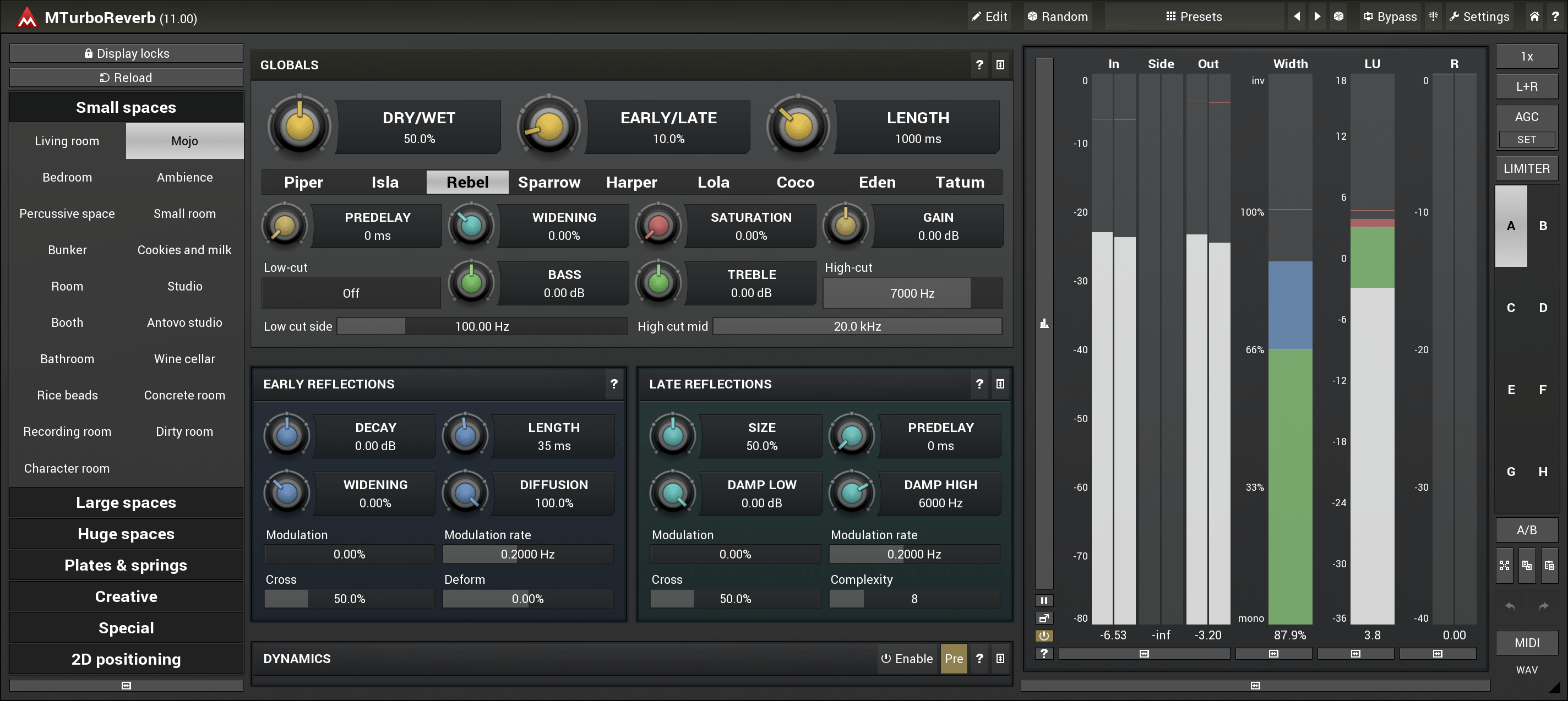 Mise à jour v11 des plug-ins MeldaProduction et sortie de MTurboReverb ...