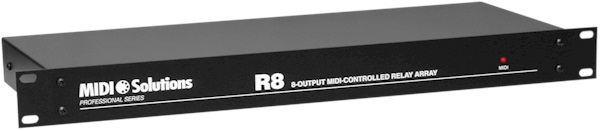 R8 8-output MIDI-controlled Relay Array Midi Solutions - Audiofanzine