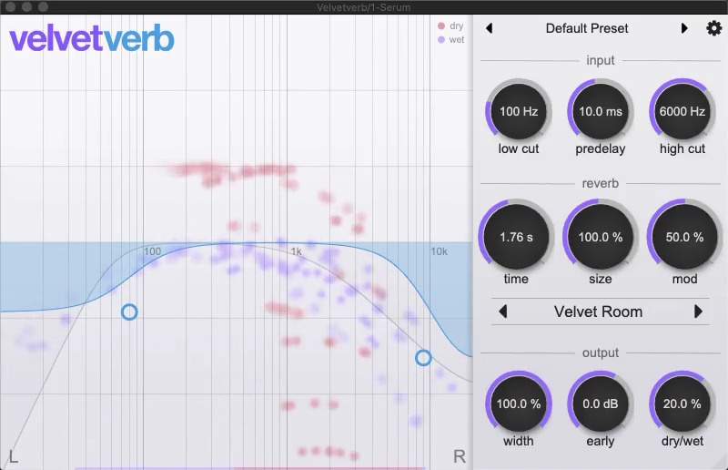 Velvetverb - Mod Sound Velvetverb - Audiofanzine