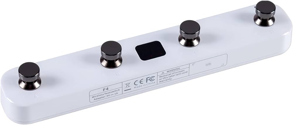 F4 Wireless Footswitch - Mooer F4 Wireless Footswitch - Audiofanzine
