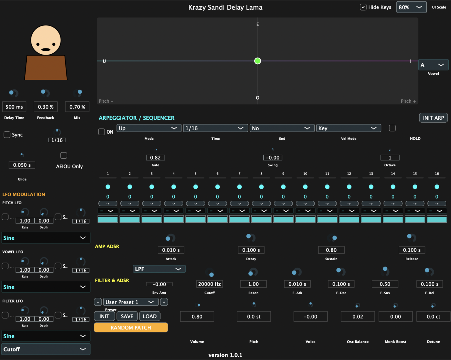 Krazy Sandi Delay Lama - Mythoz Krazy Sandi Delay Lama - Audiofanzine
