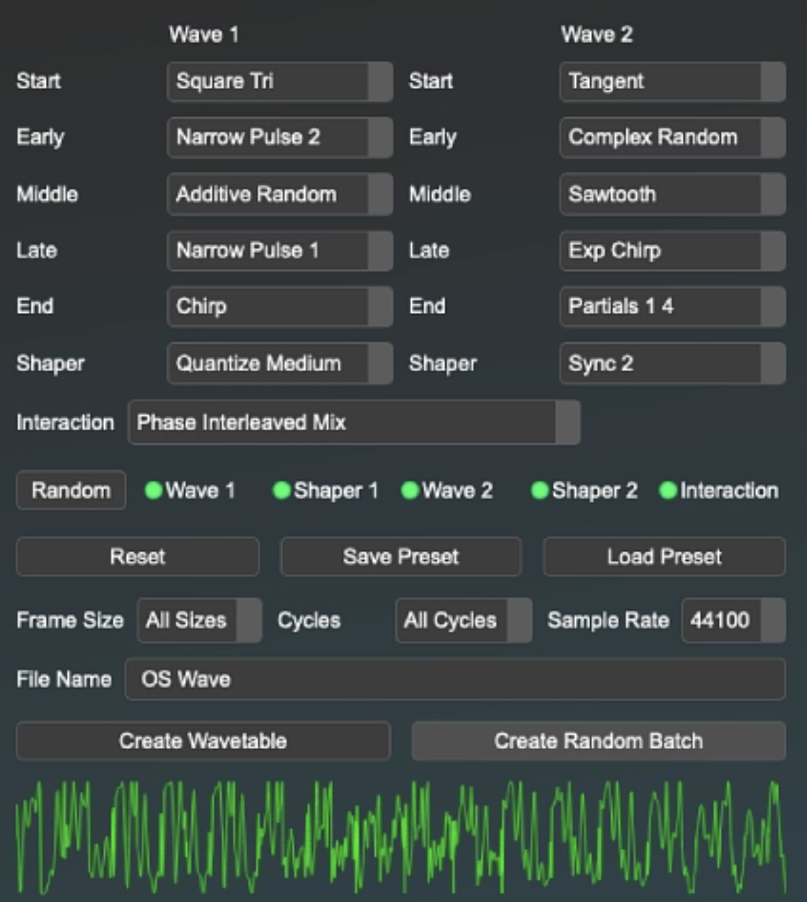 Wavetable Creator - Ocean Swift Synthesis Wavetable Creator - Audiofanzine