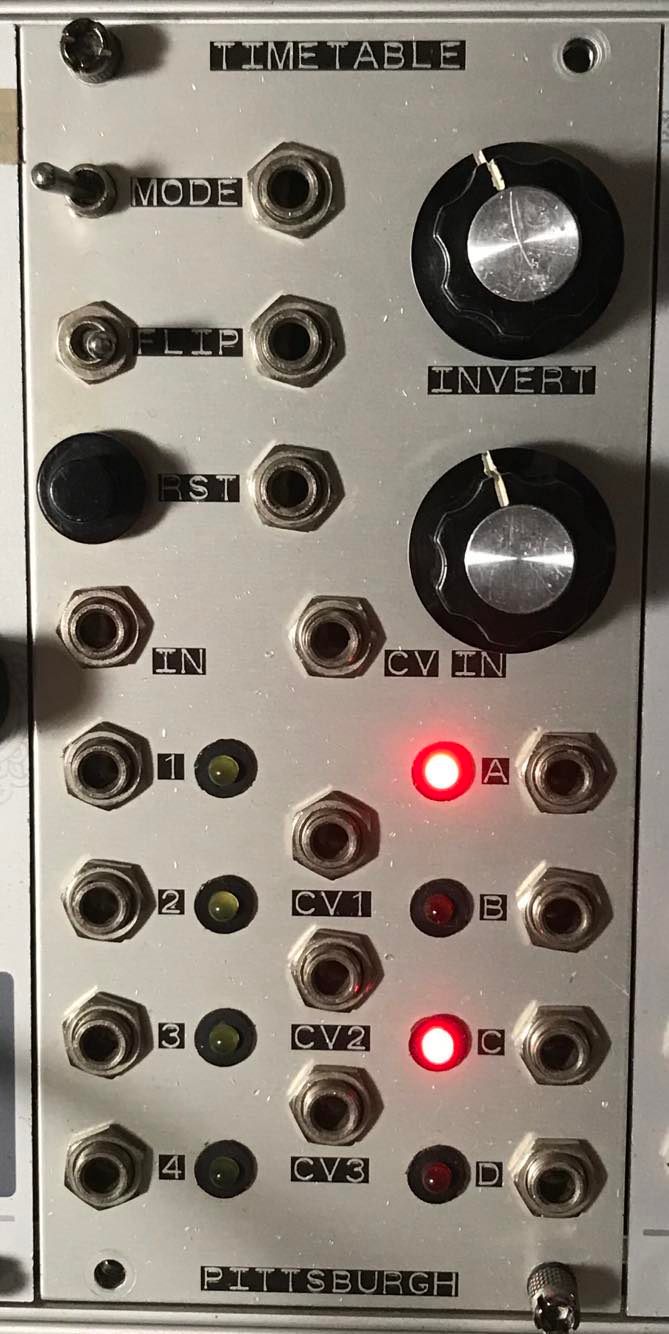 TIME TABLE - Pittsburgh Modular TIME TABLE - Audiofanzine