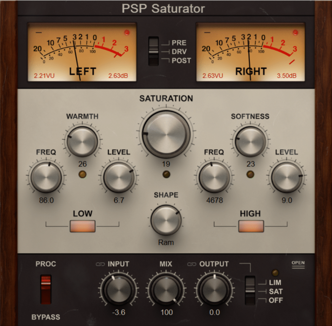 PSP Saturator - PSP Audioware PSP Saturator - Audiofanzine