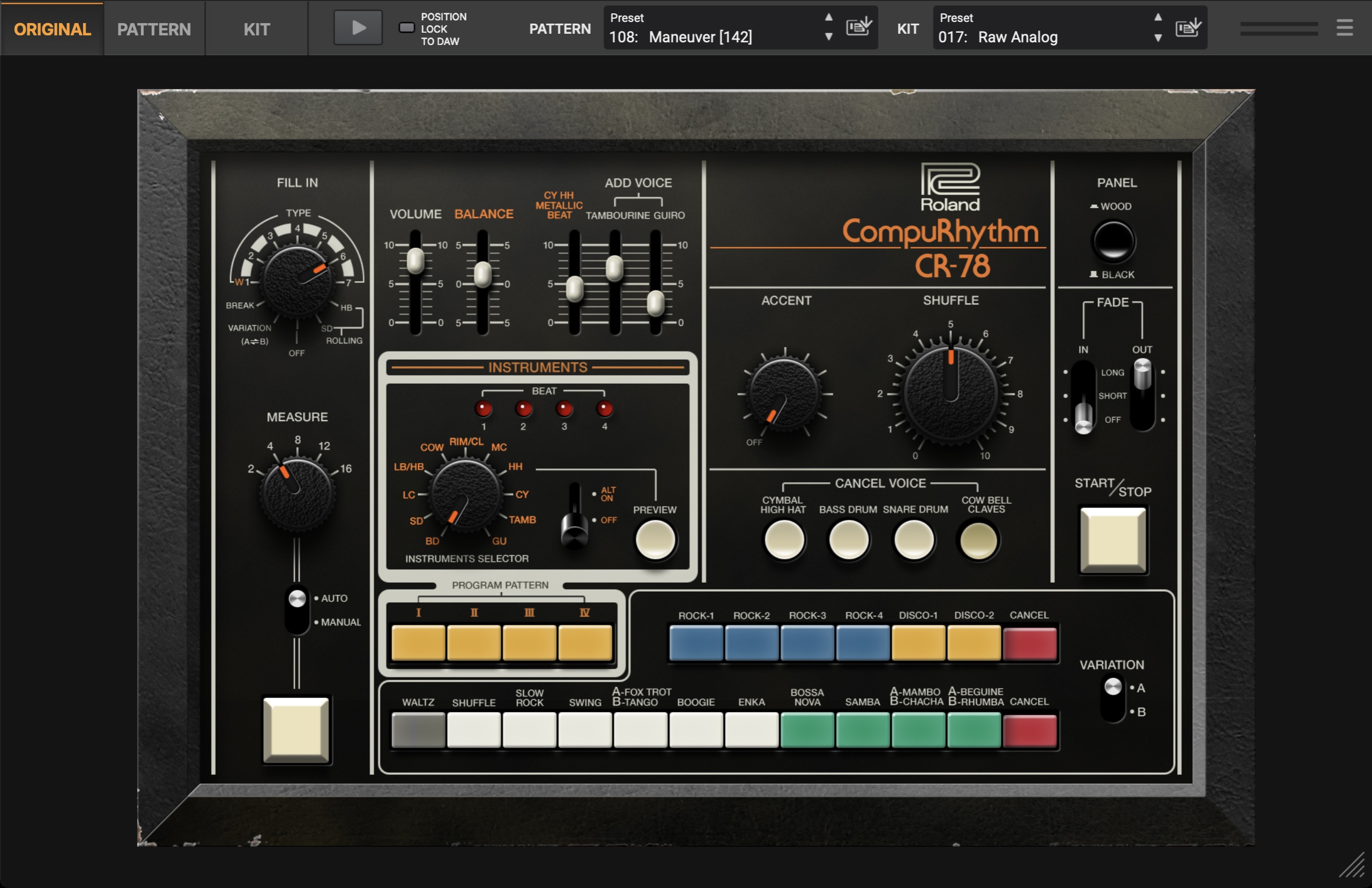 CR-78 Software Rhythm Composer Roland - Audiofanzine