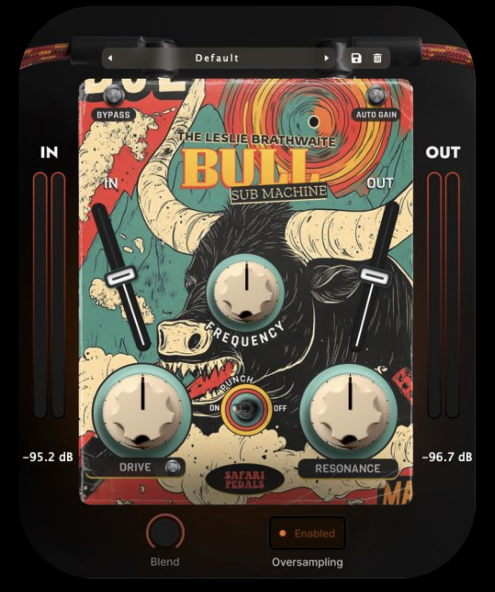 Bull Sub Machine - Safari Pedals Bull Sub Machine - Audiofanzine