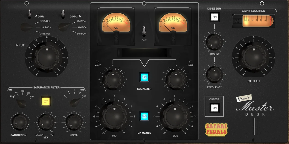 Noam's Mastering Console Safari Pedals - Audiofanzine