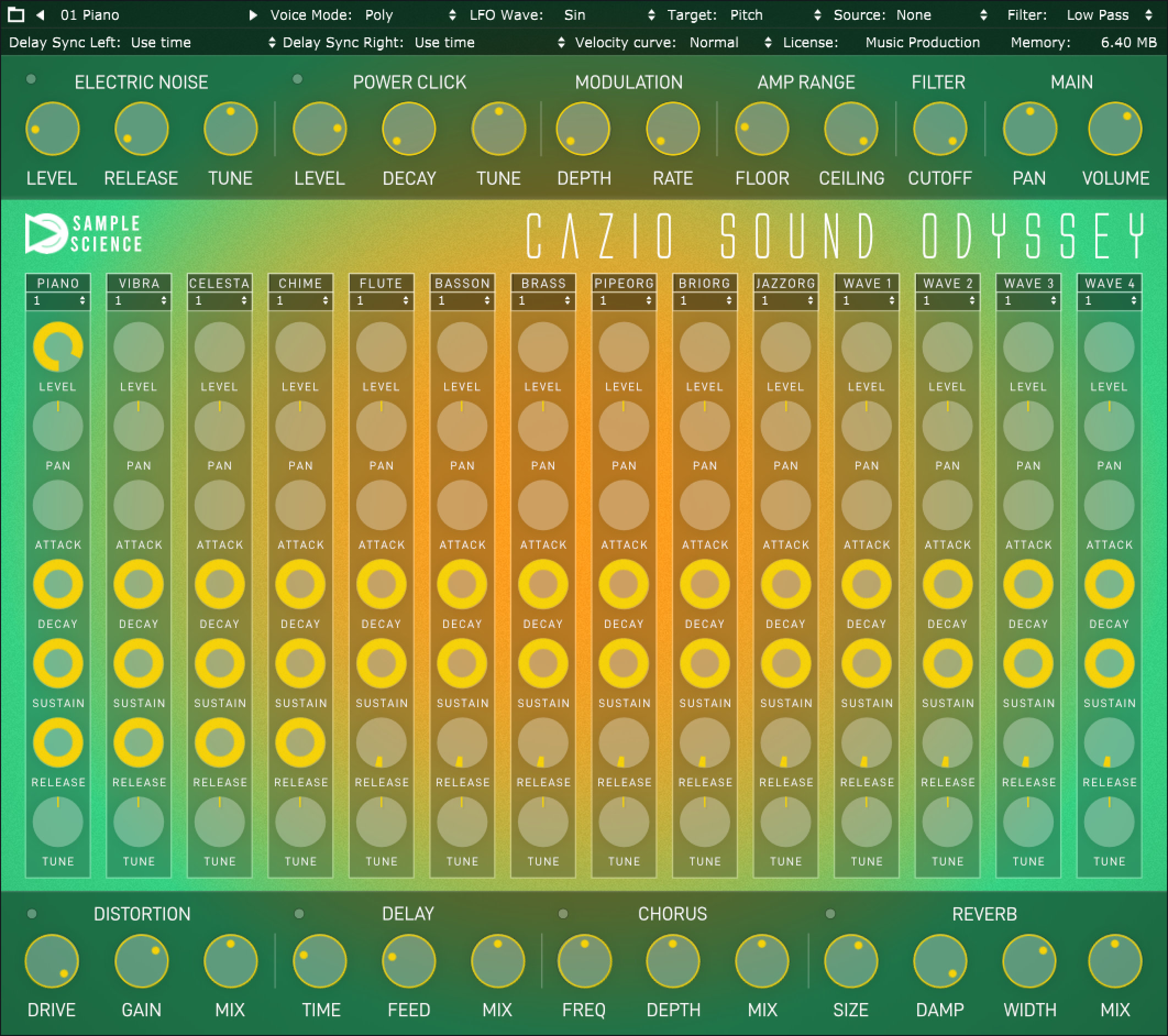 Cazio Sound Odyssey - SampleScience Cazio Sound Odyssey - Audiofanzine