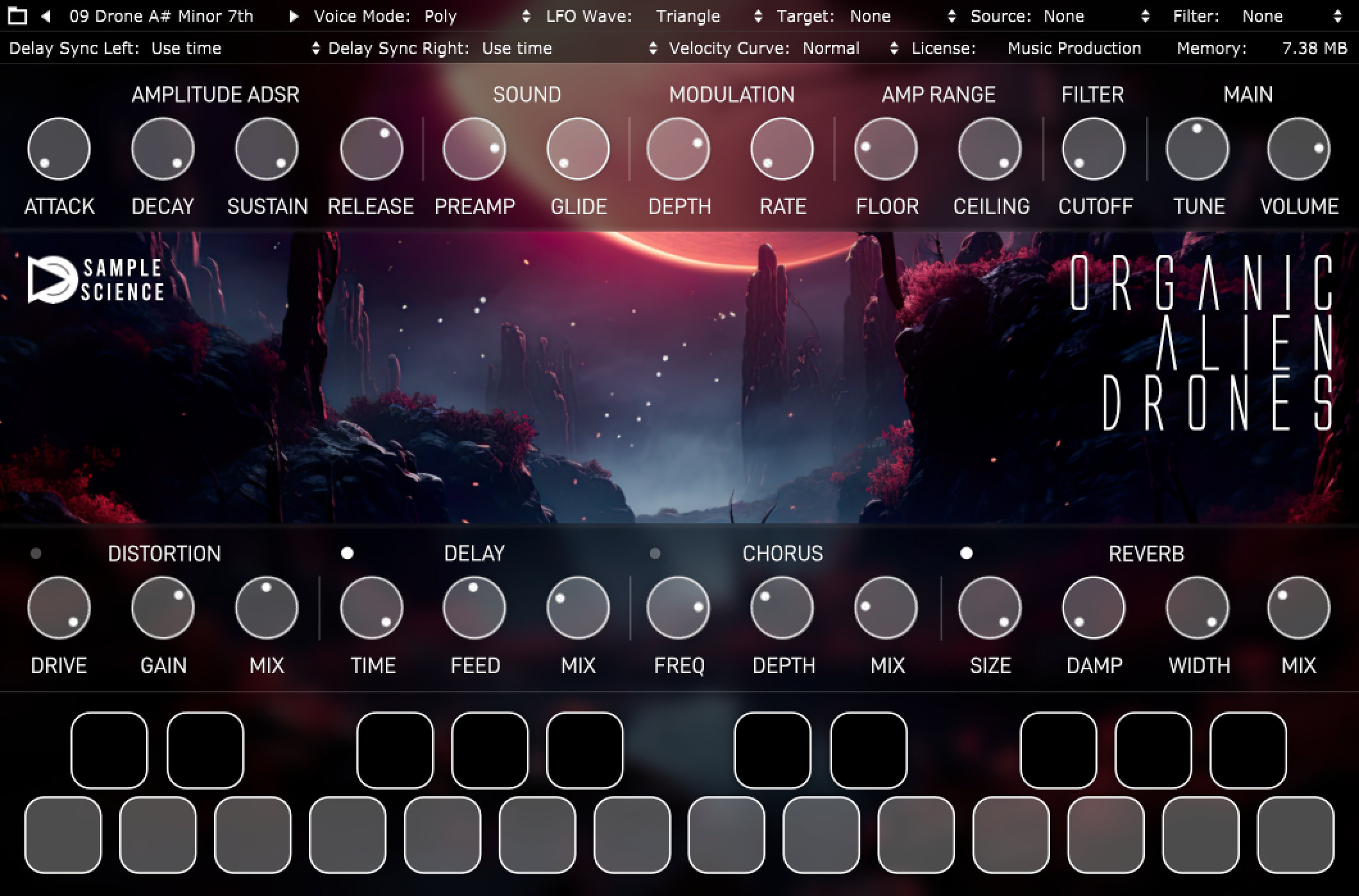 Organic Alien Drones - SampleScience Organic Alien Drones - Audiofanzine