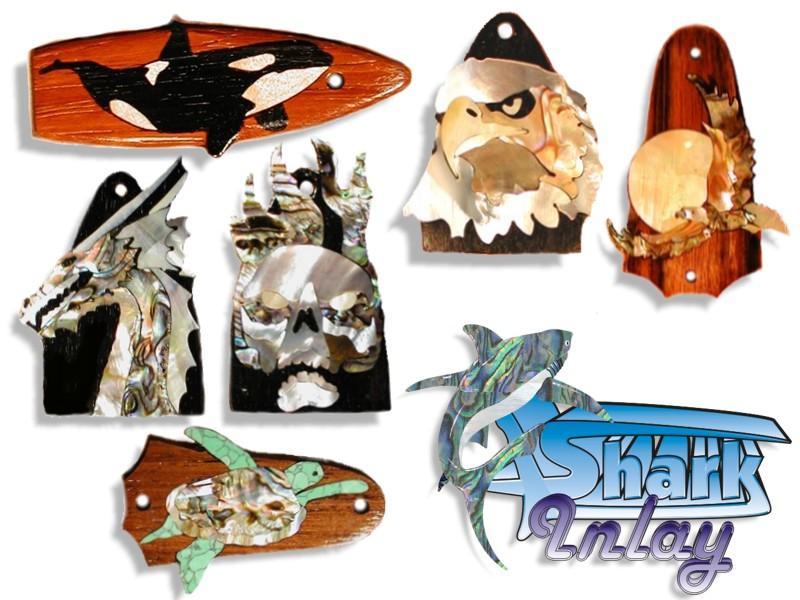Custom Truss Rod Cover - Shark Inlay Custom Truss Rod Cover - Audiofanzine