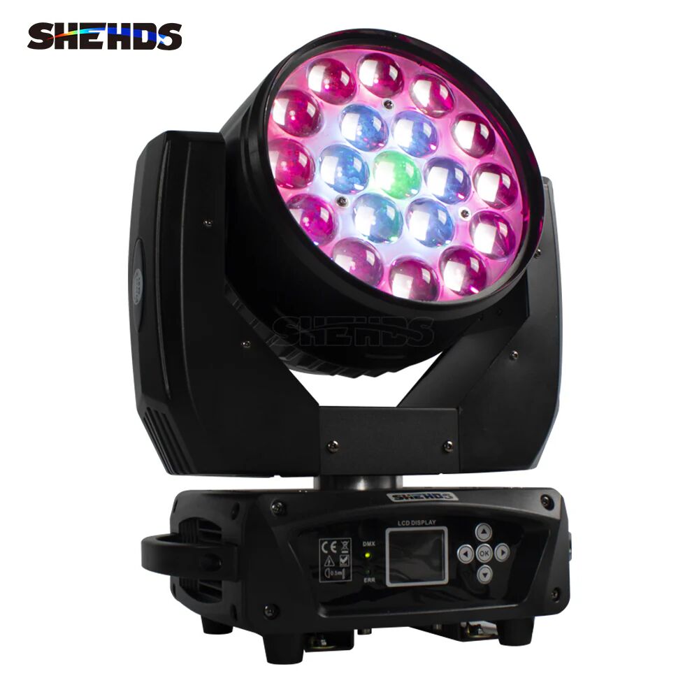 LED Moving Head 19x15W RGBW Wash/Zoom Shehds - Audiofanzine