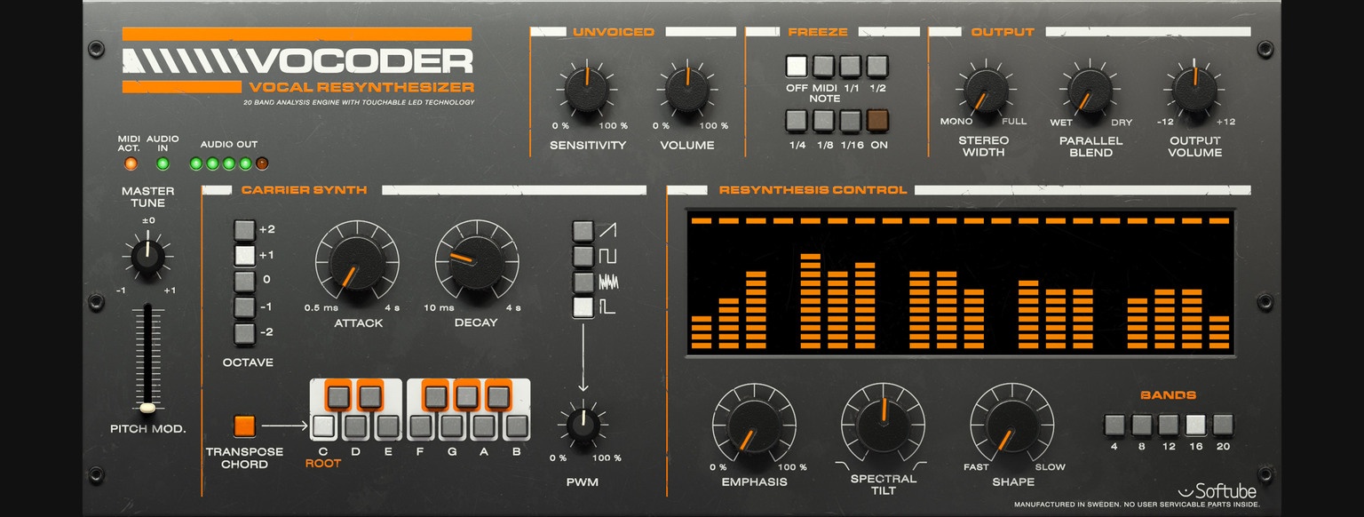 Vocoder - Softube Vocoder - Audiofanzine