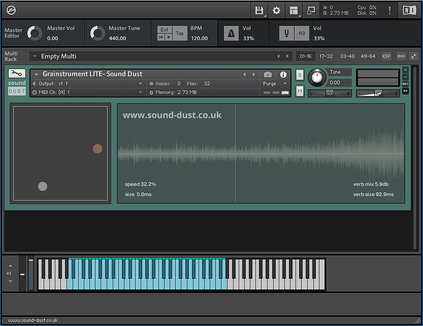 Grainstrument Lite - Sound Dust Grainstrument Lite - Audiofanzine