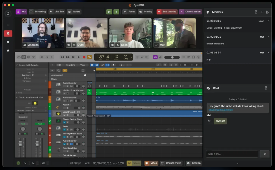 réactions à la news - Commentaires sur la news : Synchronicity Media dévoile SyncDNA - Audiofanzine