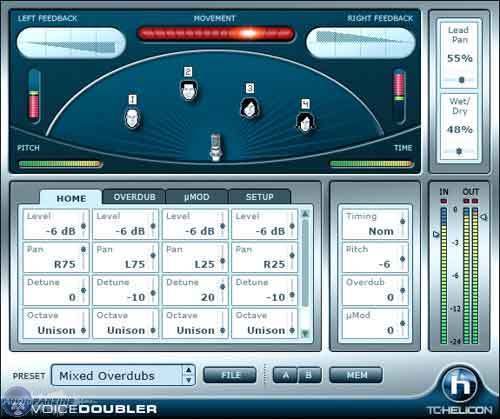 Voice Doubler plug-in - TC-Helicon Voice Doubler plug-in - Audiofanzine