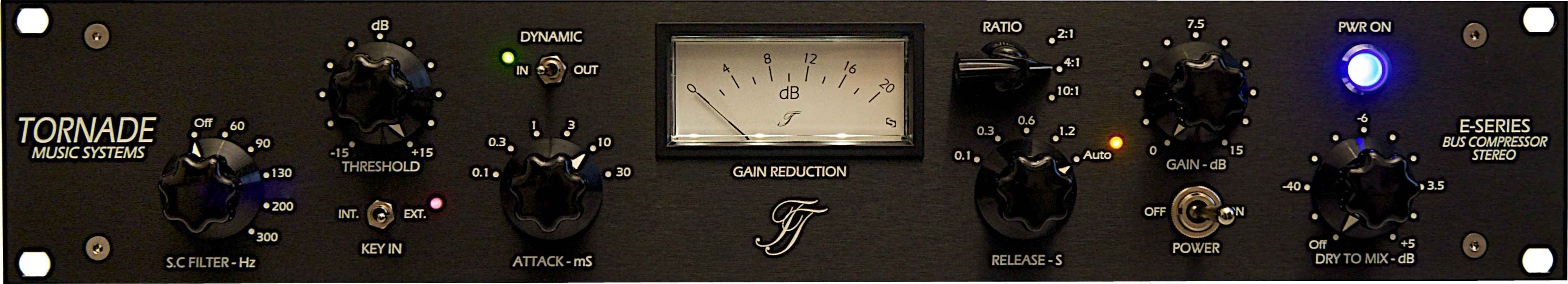 E-Series Stereo Bus Compressor Tornade Music Systems - Audiofanzine